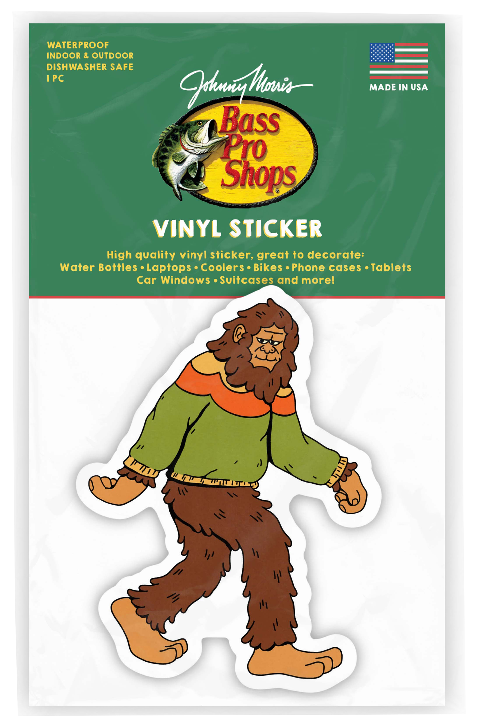 Bass Pro Shops Bigfoot Sweater Vinyl Sticker | Cabela's